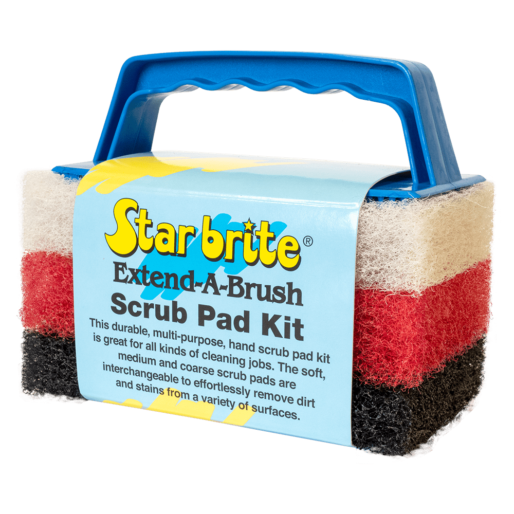 Scrub Pad Kit - Handgreep met 3 Pads - Star brite Marine Care Products